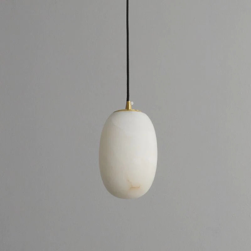 Modern Real Alabaster Pendant Light, Pendant Over Dining Table – Jay ...