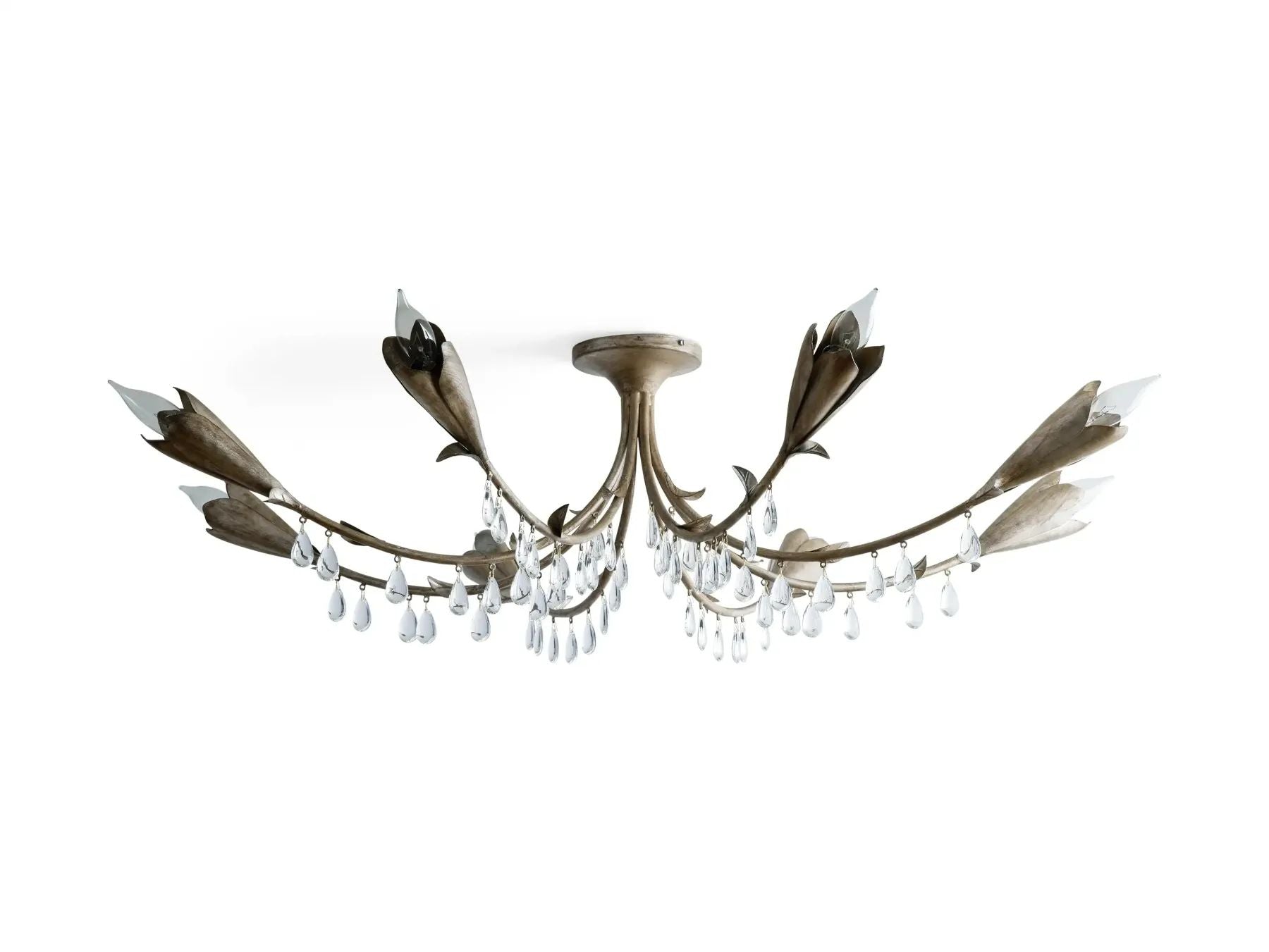 Kaile Crystal Flushmount Ceiling Light, for bedroom kitchen home decor ...
